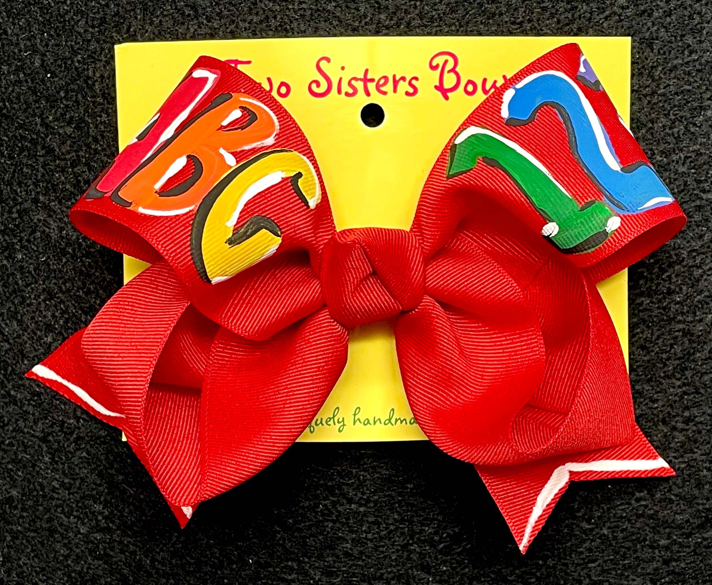 School Hand Painted Bows | Two Sisters Bows