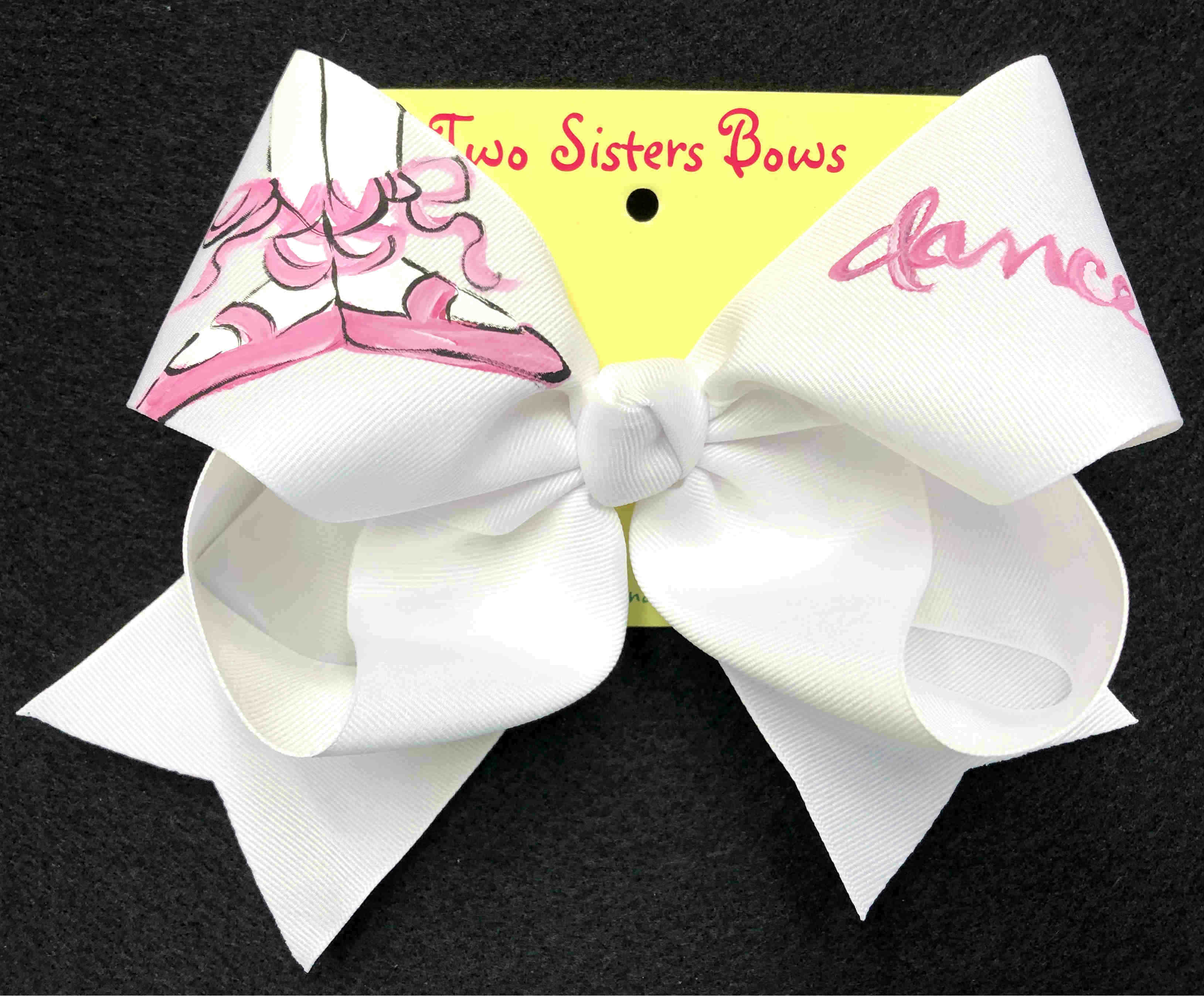 Hand Painted Dance Bow | Two Sisters Bows