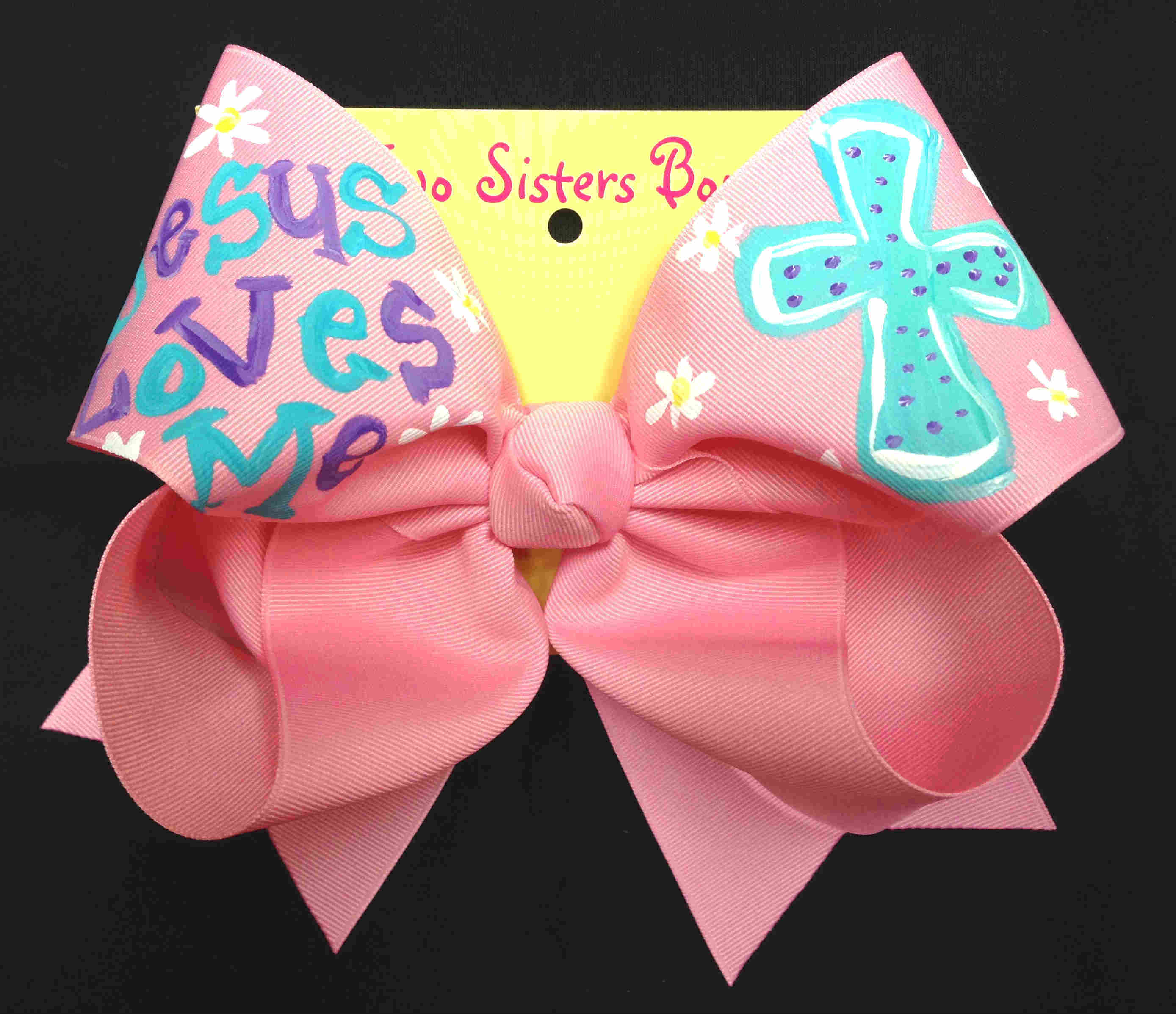 Religious Hand Painted Bows | Two Sisters Bows