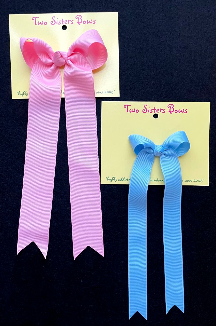 Long Tail Solid Bows | Two Sisters Bows